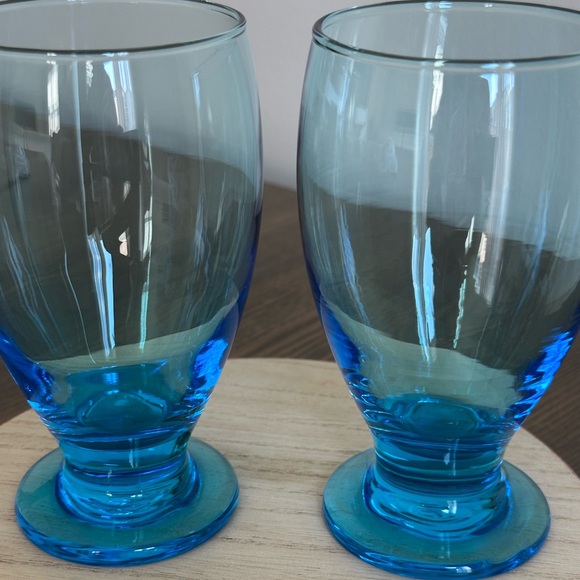 Cristar | Dining | Vintage Cristar Water Wine Aqua Blue Lexington ...